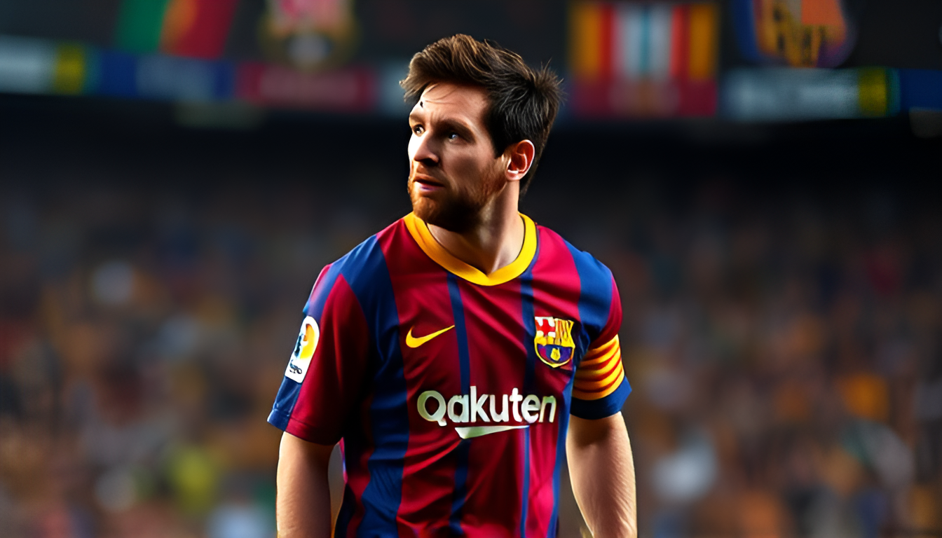 Lionel Messi's First Hat Trick For Barcelona